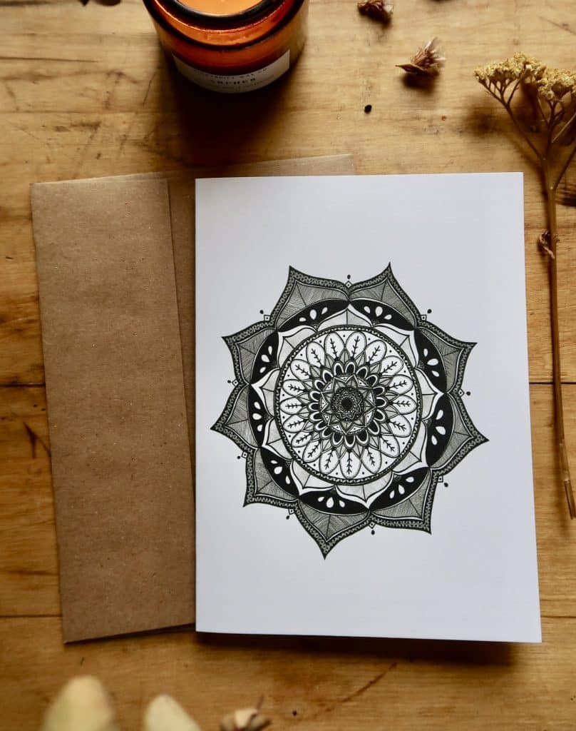 The mandala | Greeting card - Mandalove by Florence
